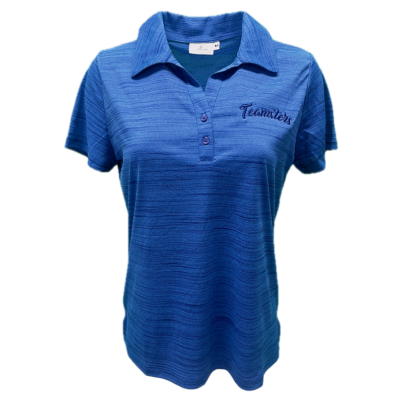 Ladies' Tiger Stripe Jersey Y-Placket Polo – TeamsterWear